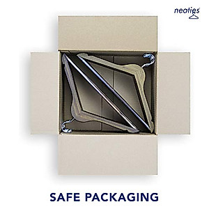 Neaties Bamboo Wood Hangers | Walnut Finish | with 360° Degree Swivel Hook & Smooth Cut Notches | 24Pack