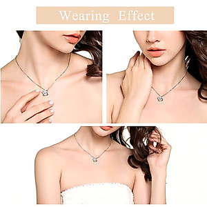 To My Daughter Necklace Love Knot Daughter Necklace form Mom Dad To My Beautiful Daughter Birthday Graduation Christmas Jewelry Gifts form Mom Dad (To My Daughter)