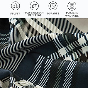 MAIREVE Navy Blue Twin XL Comforter Set, Twin XL Bedding Sets for Boys Girls 5 Pieces for Dorm Farmhouse All Season Lightweight &Comfy with Fitted Sheet, Flat Sheet (Navy Blue, Twin XL, 66"x90")