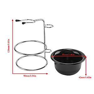 Wismee Shaving Kit 3 In 1 Shaving Brush Set Shaving Soap Bowl, Shaving Brush Stand Holder, Badger Hair Shaving Brush Kit Shaving Cleaning Tool Christmas Thanksgiving Present for Men Teen Boys