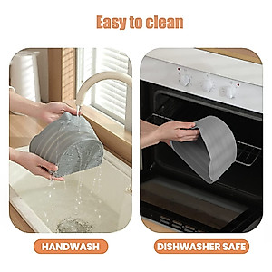 Slow Cooker Divider Liners Silicone fit Oval CrockPot 6-8 Quart,Food-Grade Material,BPA Free,Reusable,Leakproof,Dishwasher Safe,Cooking Liner for Hamilton Beach,Elite Gourmet,Bella Divider Insert