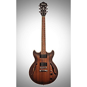 Ibanez Artcore 6 String Semi-Hollow-Body Electric Guitar, Right, Tobacco Flat (AM53TF)
