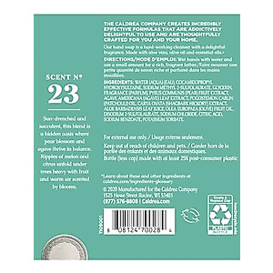 Caldrea Hand Soap Refill, Aloe Vera Gel, Olive Oil And Essential Oils To Cleanse And Condition, Pear Blossom Agave Scent, 32 Oz