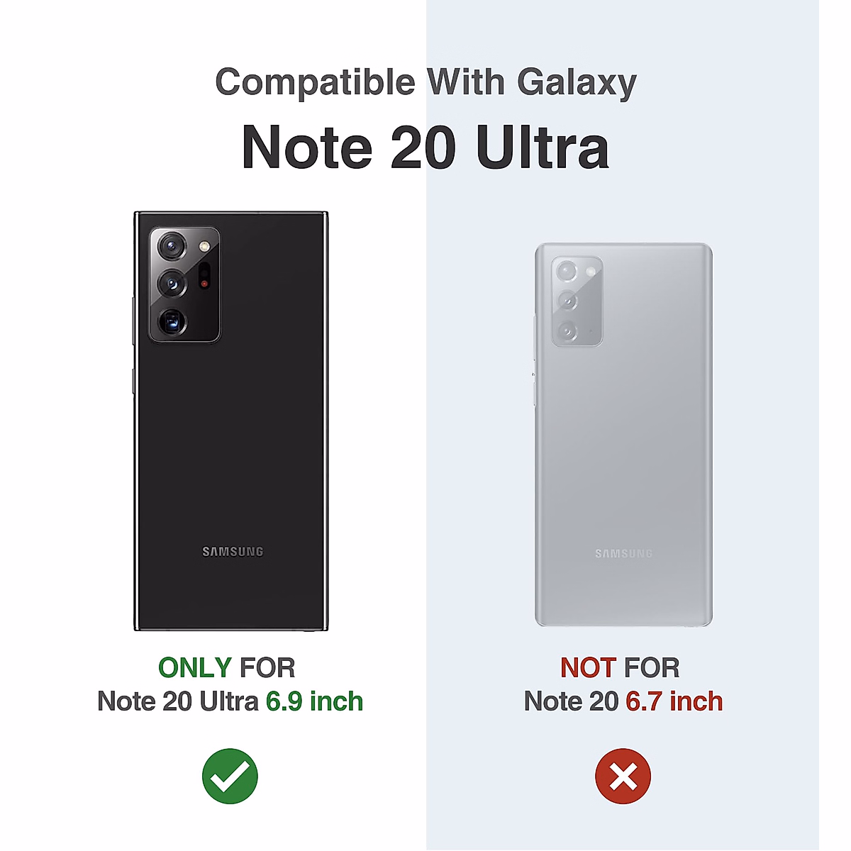 SURITCH for Samsung Galaxy Note 20 Ultra Case (Only) 6.9-inch, [2 Front Frames][Built-in Screen Protector] Full-Body Protective Rugged Heavy Duty Shockproof Phone Cover-(Dark Purple)