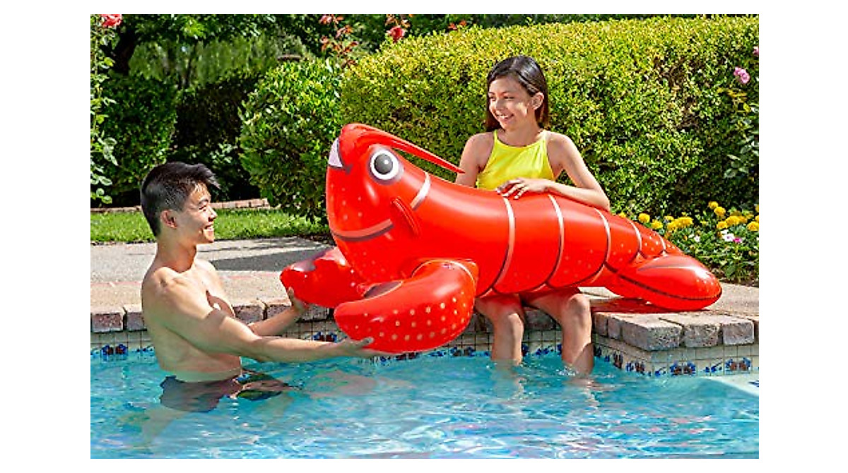 Poolmaster Lobster Pool Float Rider - Fun 4ft Inflatable