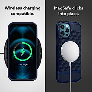 Caseology Parallax Compatible with iPhone 12 Pro Case Compatible with iPhone 12 Case (2020) - Midnight Blue