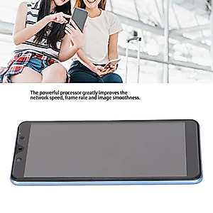 Yoidesu Unlocked Smartphones,S21 and Uitra 5.72 Inch HD Unlocked Cell Phones 512MB and 4GB for Android 4.4.2 Dual Cards Dual Standby Ultra Thin Cell Phone (Blue)