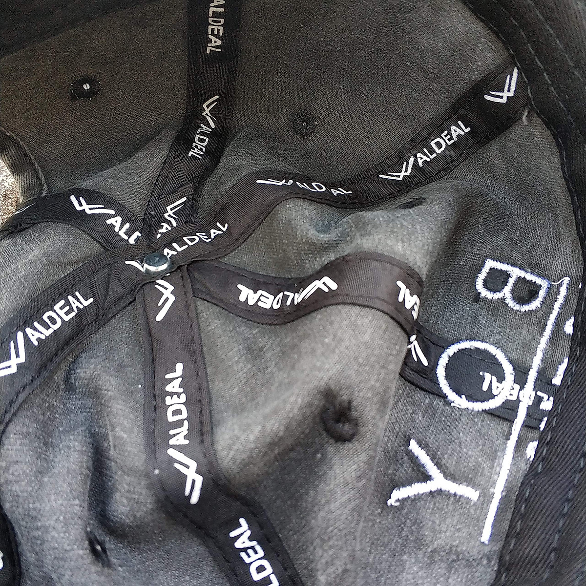 Waldeal Women's Baseball Cap Boy Mama Mom Vintage Distressed Dad Hat, Black Ponytail, One Size