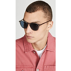 Oliver Peoples Eyewear Men's Forman LA Polarized Sunglasses, Workman Grey/Blue Polar, One Size