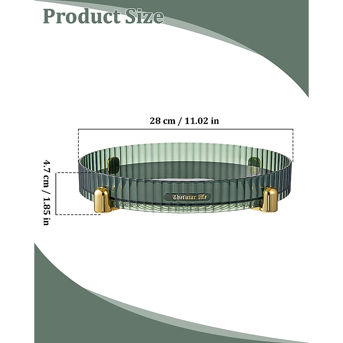 Cosmetic Display Cases,Spinning Lazy Susan Rotating Spice Rack Pallet, Makeup Organizer Stands Holder For Bathroom Bedroom Dresser Vanity Serving Tray For Holidays Home Party Decorations