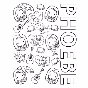 The Official Friends Coloring Book: The One with 100 Images to Color!