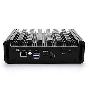 Jasper Lake Celeron N5105 Quad Core Firewall Micro Appliance, Mini PC, Nano PC, Router PC with 8G RAM 128G SSD, 4 RJ45 2.5GBE Port AES-NI Compatible with Pfsense