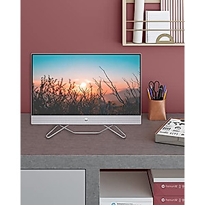 HP 23.8” All-in-One Desktop PC, Intel Celeron Processor J4025, 4 GB RAM, 256 GB SSD, Full HD Micro-Edge Touchscreen, Windows 11 Home, 720p Privacy Webcam, Wi-Fi and Bluetooth Combo (24-cb0110, 2022)