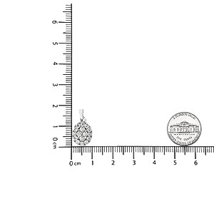 Haus of Brilliance .925 Sterling Silver 1 1/2 Cttw Diamond Oval Cluster Pendant Necklace (I-J Color, I2-I3 Clarity) - 18"