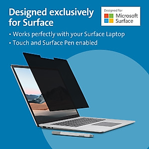 Kensington MagPro Elite Magnetic Privacy Screen for Surface Laptop 6/5/4/3/2/1 13.5” (K50728WW)