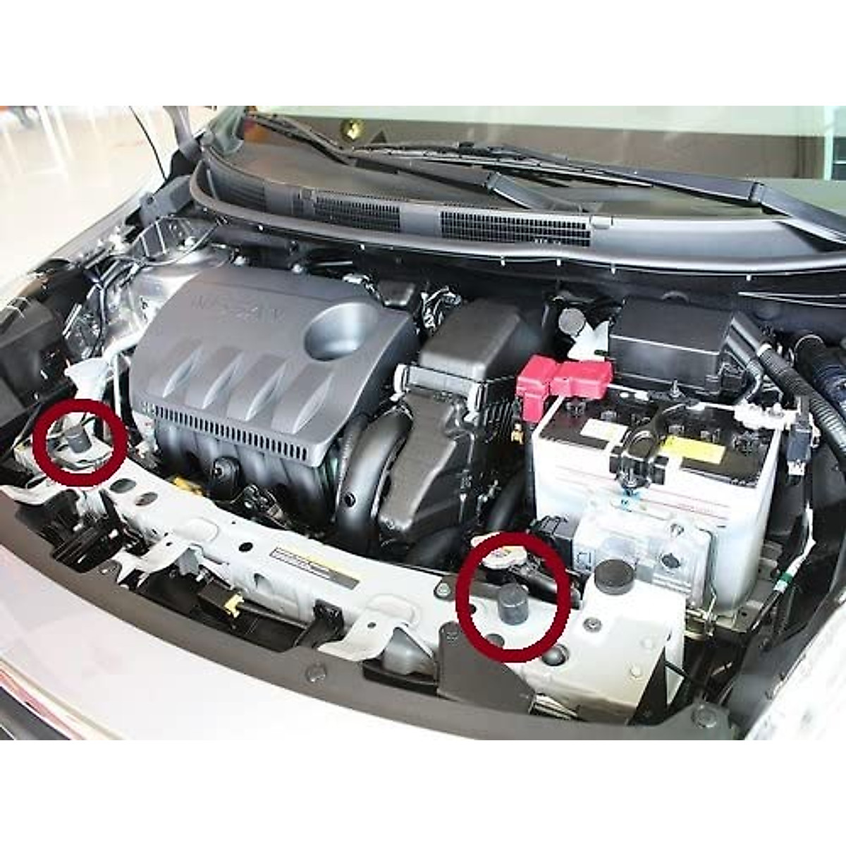 Hood Stops Bumper Rubber Cushion -For Corolla Crown Verso Sunny Teana Bluebird Sylphy Hood Rubber Stops Bumper Cushion General Black Rubber-2 Pcs