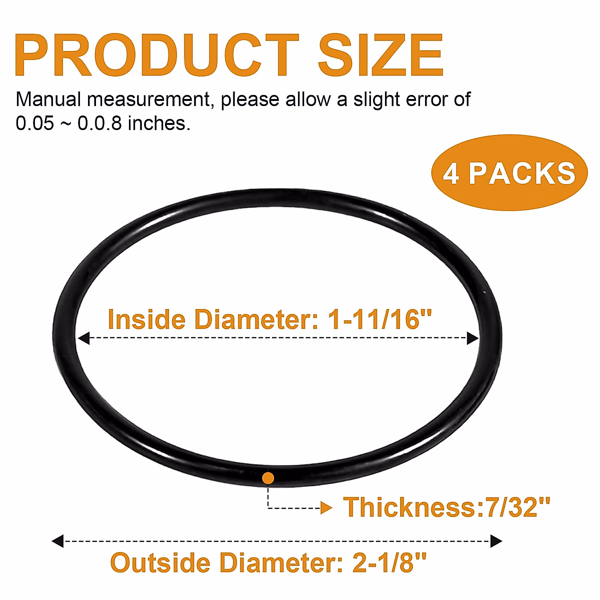 Plunger O-Ring Gasket Compatible with T&S Brass 010389-45, Twist Waste Drain Valve Stopper O-Ring for 3-Tier Sink Drains, Sink Drain O-Ring Prevents Leaks and Keeps Kitchen Sink Running Smoothly-4 pcs