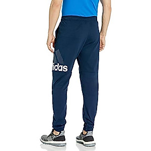 adidas Men's Essentials Performance Logo Pants, Collegiate Navy/White/White, Medium