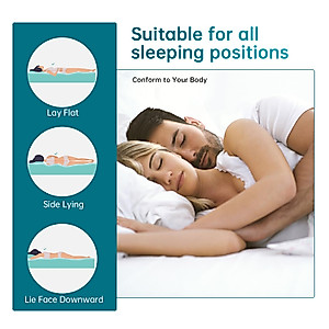 HWGEBY 14 Inch Queen Mattress in a Box,Gel Memory Foam Mattress with Tight-top Cover,Medium Firm Mattress for Cool Sleep Relieving,Queen Mattress for Sleep and Pressure Relief,CertiPUR-US Certified