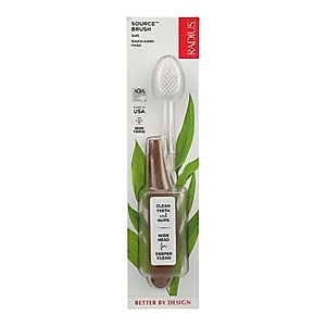 Radius Source Toothbrush, Soft, Assorted Colors - 1 Each
