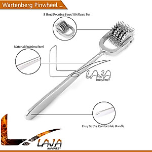 Laja Imports 4 Pcs Set Diagnostic Neurologic Wartenberg Sensory Testing Pinwheel Stimulator for Educational Use