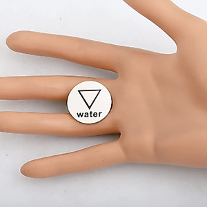 CENWA Alchemical Token Four Element Symbols Token Fire Earth Water Air Symbol Triangle Symbol Token (water token)