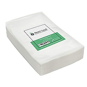 Nutri-Lock Vacuum Sealer Bags. 200 Pint Bags 6x10 Inch. Commercial Grade Food Sealer Bags Great Food Saving, Sous Vide Bags