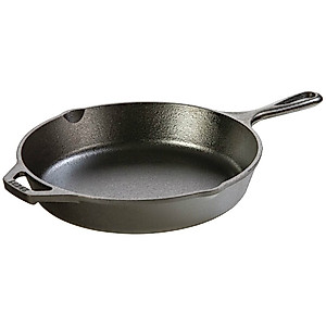 Lodge Seasoned Cast Iron Skillet with Tempered Glass Lid (10.25 Inch) - Cast Iron Frying Pan With Lid Set.
