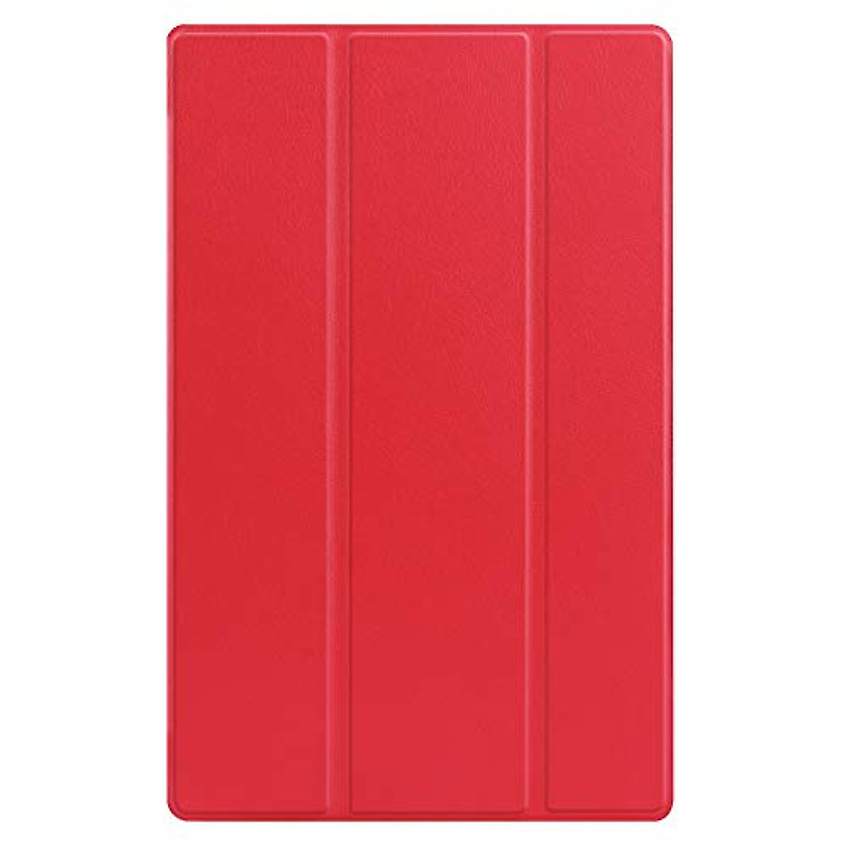 GWYLH Vegan Leather Case for Lenovo M10 HD 2nd Gen 10.1inch 2020 (TB-X306X/TB-X306F), Light Weight Slim Tri-Fold Case Magnetic Cover Stand Red