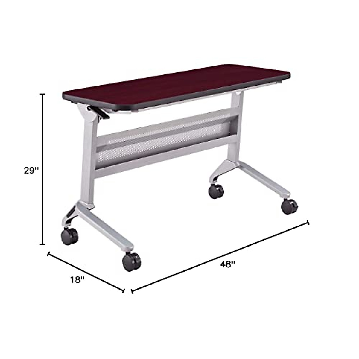 Safco Products Flip-N-Go Training Table, Regal Mahogany