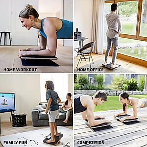 Plankpad PRO Get fit Playing Games & Workouts; Plank & Balance Board with free iOS/Android App & 10 Games; Dynamic Abs & Core Fitness Training; Only 3 Minutes a Day