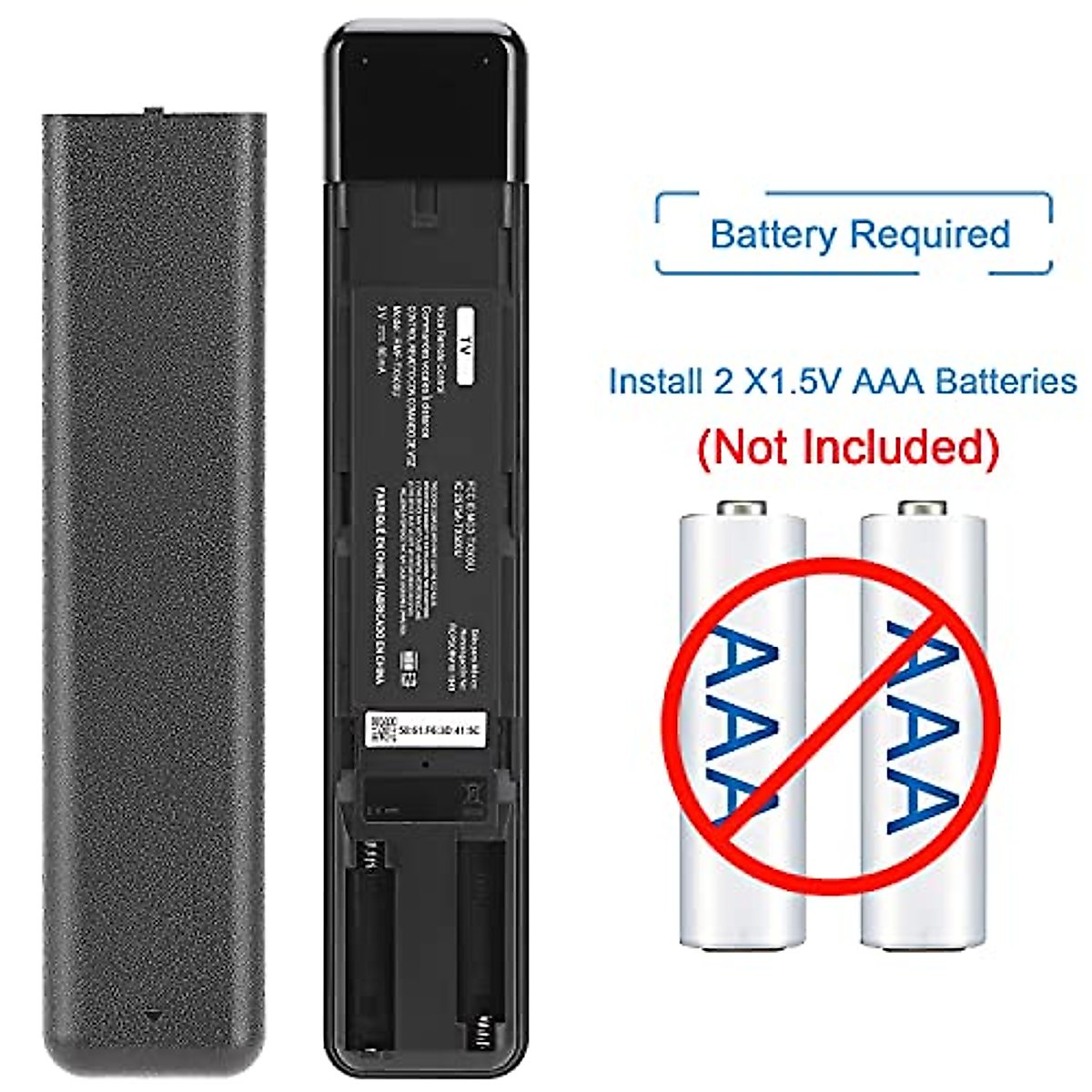 Gvirtue RMF-TX500U Universal Voice Remote Control for Sony Smart TV Bluetooth Remote, Replacement for Sony Bravia LED OLED 4K UHD HDR Android TV, with Google Play, Netflix Button