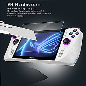 Ltezixal [3packs Screen Protector For Asus Rog Ally, Rog Ally Temperd Glass Screen Protector, Anti-Scratch, 9H Hardness,Anti-Fingerprint,Bubble Free Screen Protector for Rog Ally Handheld Game.