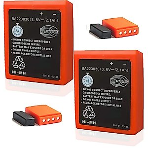 (Pack of 2) HBC Remote Control Rechargeable Battery BA223030 3.6V 2100mAh for Crane Remote Control