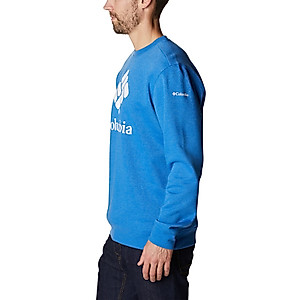 Columbia Men's Trek Crew, Bright Indigo Heather/CSC Stacked Logo, X-Large