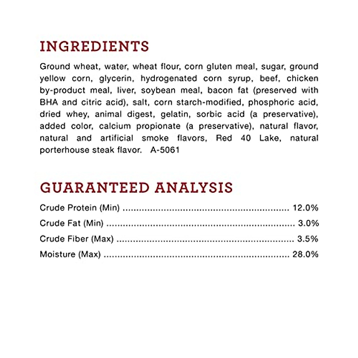 Purina ALPO Made in USA Facilities Dog Treats, TBonz Porterhouse Flavor - (5) 4.5 oz. Pouches