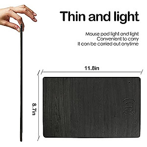 Fast Wireless Charger Mouse Pad,Fast Wireless Charging Mouse Mat 10w Qi Certified Case-Friendly for iPhone 14/14Pro/14Pro Max/13/13Pro/13Pro Max/12/12 Pro/11/11Pro/XR/X,Samsung Galaxy S10/S9 for Gifts