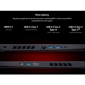 Acer Nitro 5 AN515-45-R21A Gaming Laptop, AMD Ryzen 5 5600H Hexa-Core Processor | NVIDIA GeForce RTX 3060 GPU | 15.6" FHD 144Hz IPS Display | 16GB DDR4 | 512GB NVMe SSD | WiFi 6 | RGB Keyboard