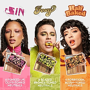 Urban Decay Naked Sin Mini Eyeshadow Palette - 6 Blush-Toned Neutral Shades - Richly Pigmented & Ultra Blendable Mattes and High-Shine Shimmers - Up to 12 Hour Wear - Perfect for Travel