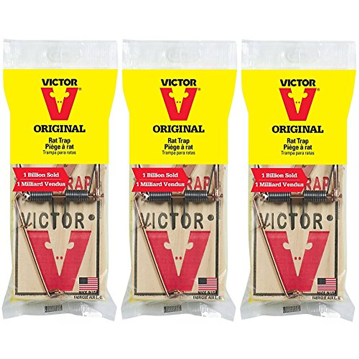 Victor Metal Pedal Rat Trap - M201 (Pack of 3)