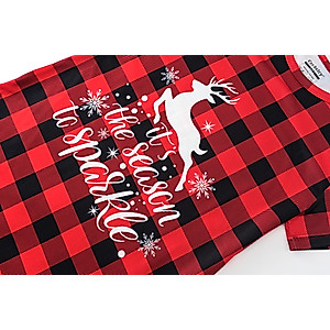 CYCHELRY Teen Girls Nightgowns-Loose Short Sleeve Sleepwear Cute Red Christmas Deer Nightdress Tween Pajamas Size 14