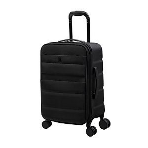 it luggage Evolving 22" Hybrid Hardside 8 Wheel Expandable Carry, Black