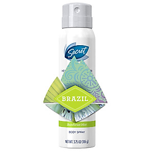 Secret Destinations Women's Body Spray - Brazil Rainforest Mist - 3.75 oz