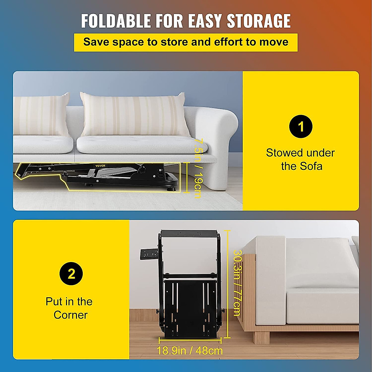 VEVOR G920 Racing Steering Wheel Stand Shifter Mount fit for Mainstream Brands Gaming Wheel Stand Wheel Pedals NOT Included Racing Wheel Stand