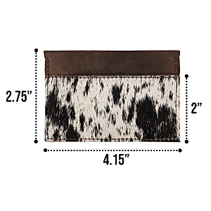 Western Leather Works, Minimalist Rodeo Wallet Handmade from Full Grain Leather, Compact Storage, ID Holder, Travel Accessory - Furry