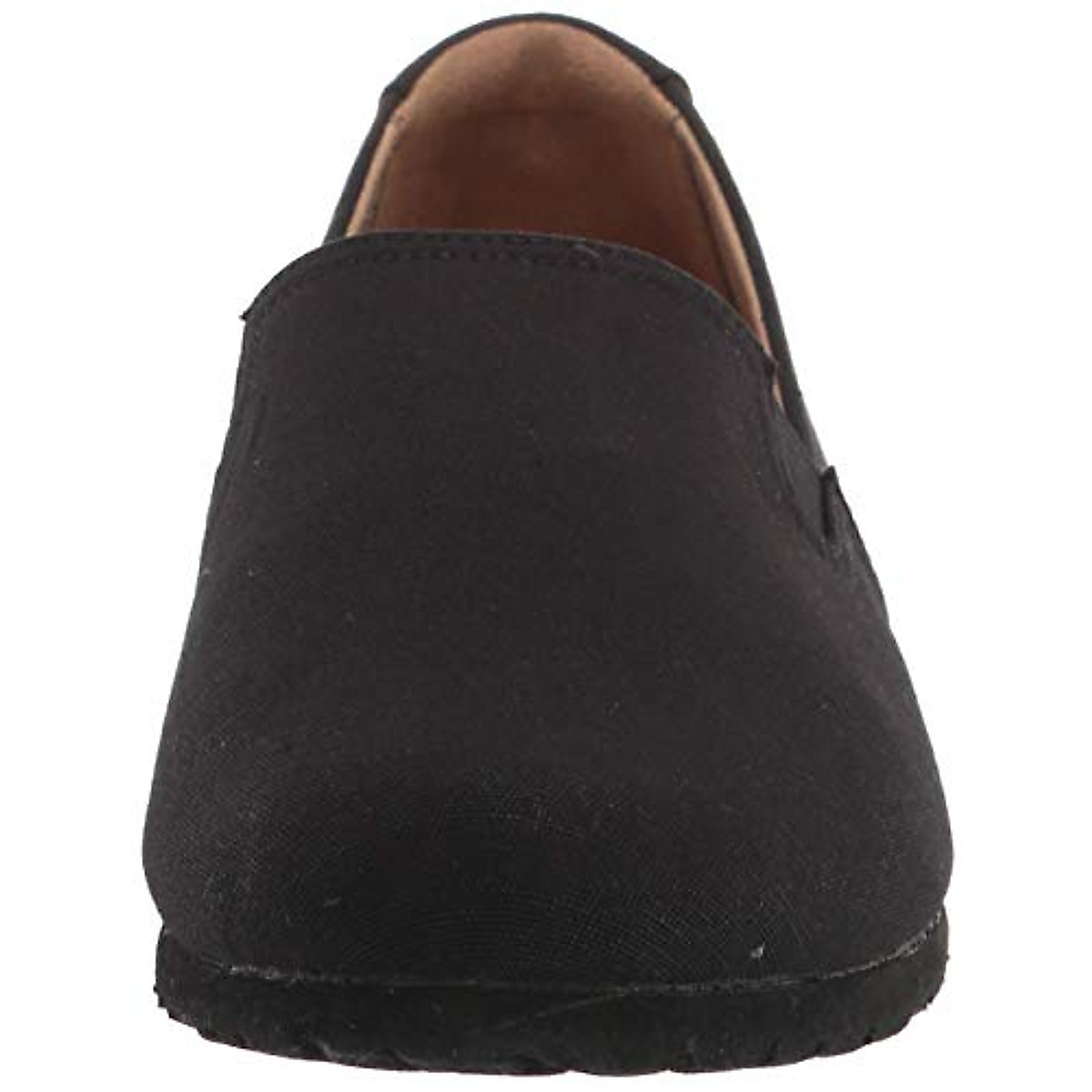 Amazon Essentials Women's Casual Slip-On Canvas Flat, Black, 8