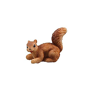 PHNAM Garden Statue,Miniature Squirrel Resin Random 6Pcs,Outdoor Lawn Decoration Gardening Doll House Flower Bonsai Potted Plant Decoration Statue