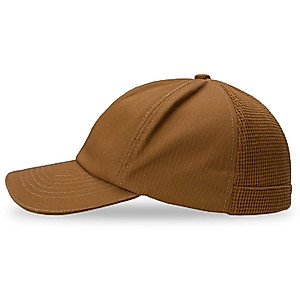 Headsweats Twill and Stretch Waffle Knit Podium Baseball Cap Hat, Acorn