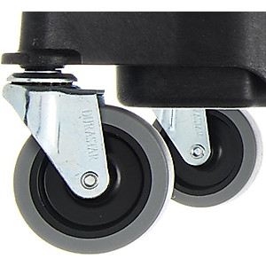 Carlisle FoodService Products TrimLine Plastic Dolly, 15-23 Gallons, Black