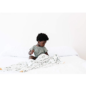 Copper Pearl Three-Layer Baby Blanket: Soft Baby Quilts for Boys and Girls | Breathable, Cozy, Toddler Blanket | Baby Quilt for Newborns | 46x46 Premium Polyester/Rayon | Fern